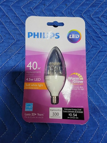 Philips 40W dimmable replacement LED soft white light (69-234-7.75) | eBay