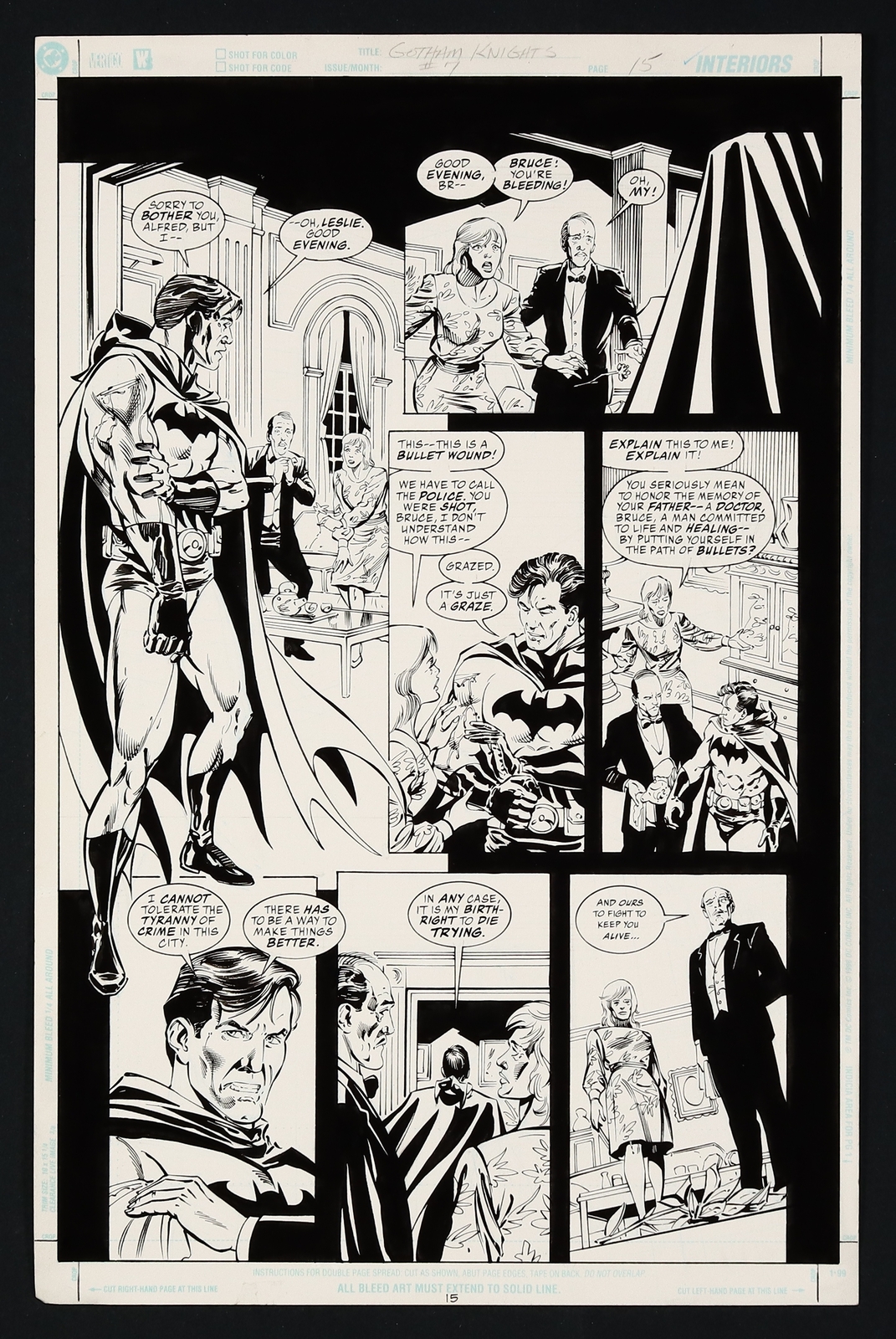 Original Art from Batman Gotham Knights #7 (2000) Page 15 Ryan/Floyd | eBay