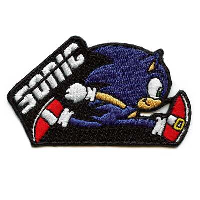 Sonic The Hedgehog Patch Running Body Embroidered Iron On | eBay Australia