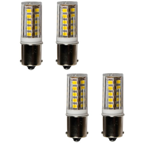 4-Pack HQRP BA15s 33 LEDs Bulb for GE 1057D BP2 26838 142456 1550958 ...