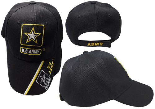U.S. Army Star Logo Emblem Black Embroidered Cap Hat (Licensed) | eBay