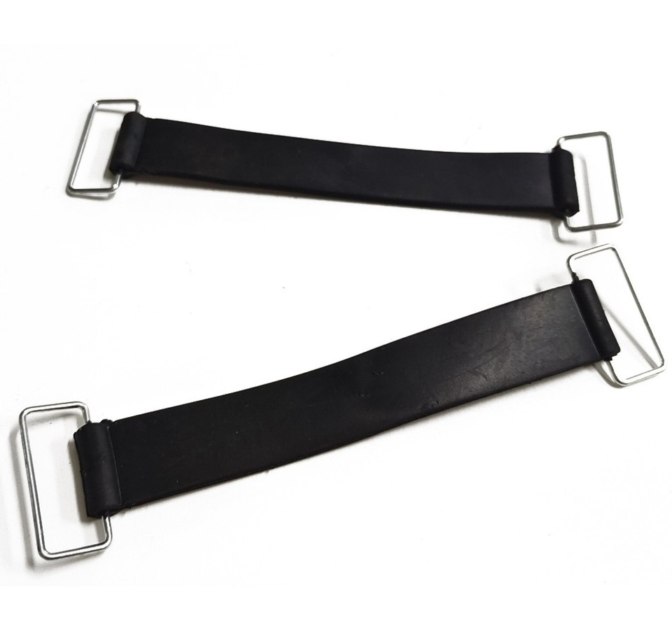 Motorcycle Universal Rubber Battery Tie Down Band Strap Fixed Holder ...