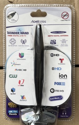 Acellories tv antenna hdtv 1080p hd digital indoor Magnetic Base | eBay