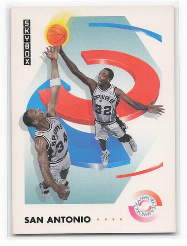Sean Elliott / Terry Cummings 1991-92 SkyBox #482 Basketball San ...