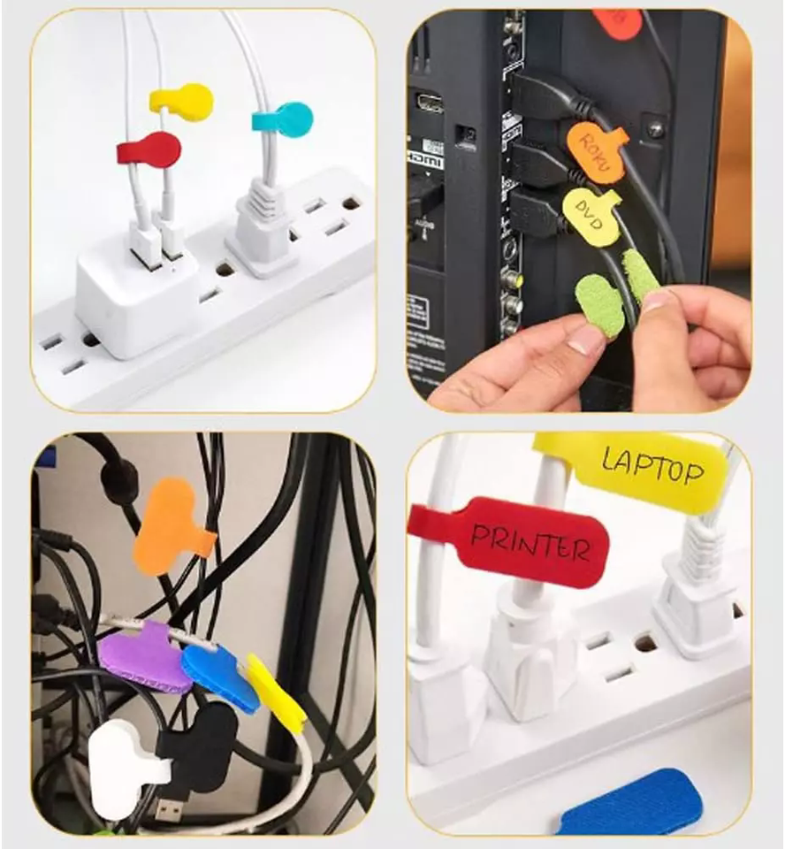 5-30Pcs Write On Cord Labels Cable Tags Wire Markers for Cable ...