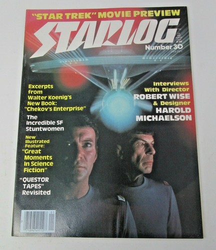 Starlog #30 January 1980 Star Trek The Motion Picture [VF/NM] High ...