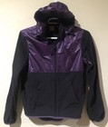Puma Men Full Zip Fleece Hooded Jacket Coat Purple Black Sz Small Style ...