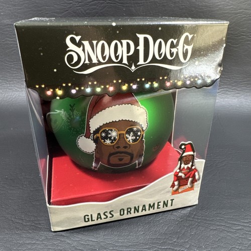 Snoop Dog Snoop on the Stoop Round 3" Glass Green Bulb Christmas ...