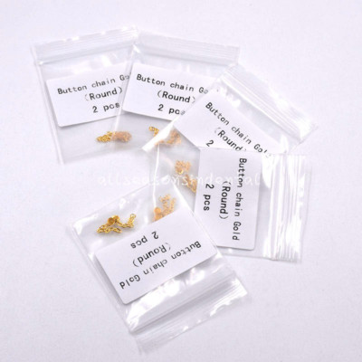 Dental Orthodontic Traction Chain Gold Plated Round Buttons With Chain ...