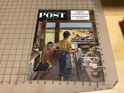 Original Vintage: STORE DISPLAY SIGN -- SATURDAY EVENING POST july 19 ...