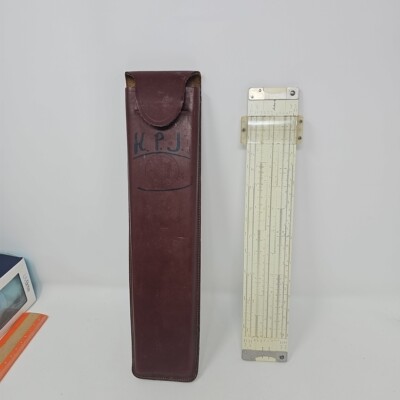 Pickett Metal Slide Rule Model N 3-T with Leather Case Vintage Made In ...