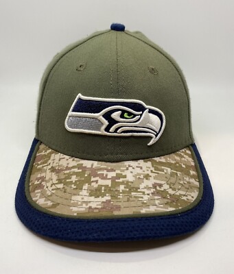 New Era Seattle Seahawks Cap Hat Fitted Child-Youth Green Camo ...