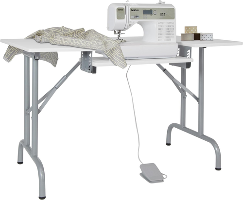 Folding Multipurpose Sewing Table - 47.5" W X 28" D Foldable White Hobby and Sew 313038118143| eBay