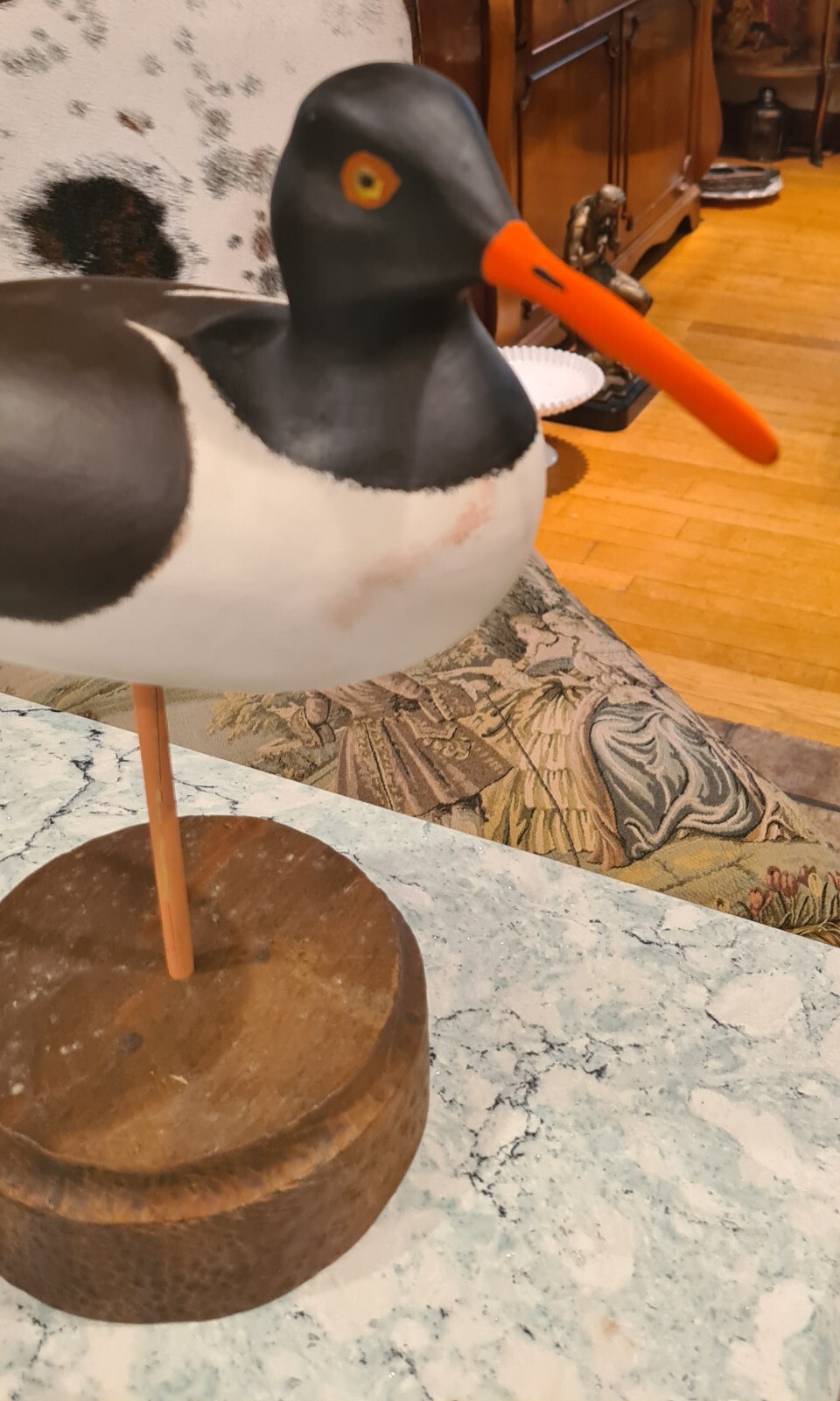 Eurasian Oystercatcher Shorebird Wood Decoy Signed 1992 R Pacai Hammey ...