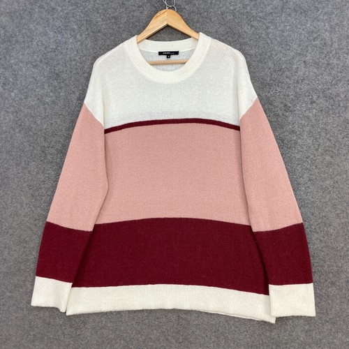 Piper Womens Jumper Plus Size M 16-22 Knit Multicolour Sweater Wool ...