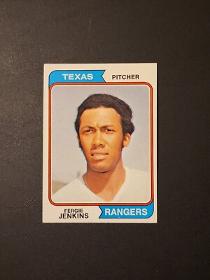 1974 TOPPS FERGIE JENKINS TEXAS RANGERS #87 VINTAGE BASEBALL CARD ...