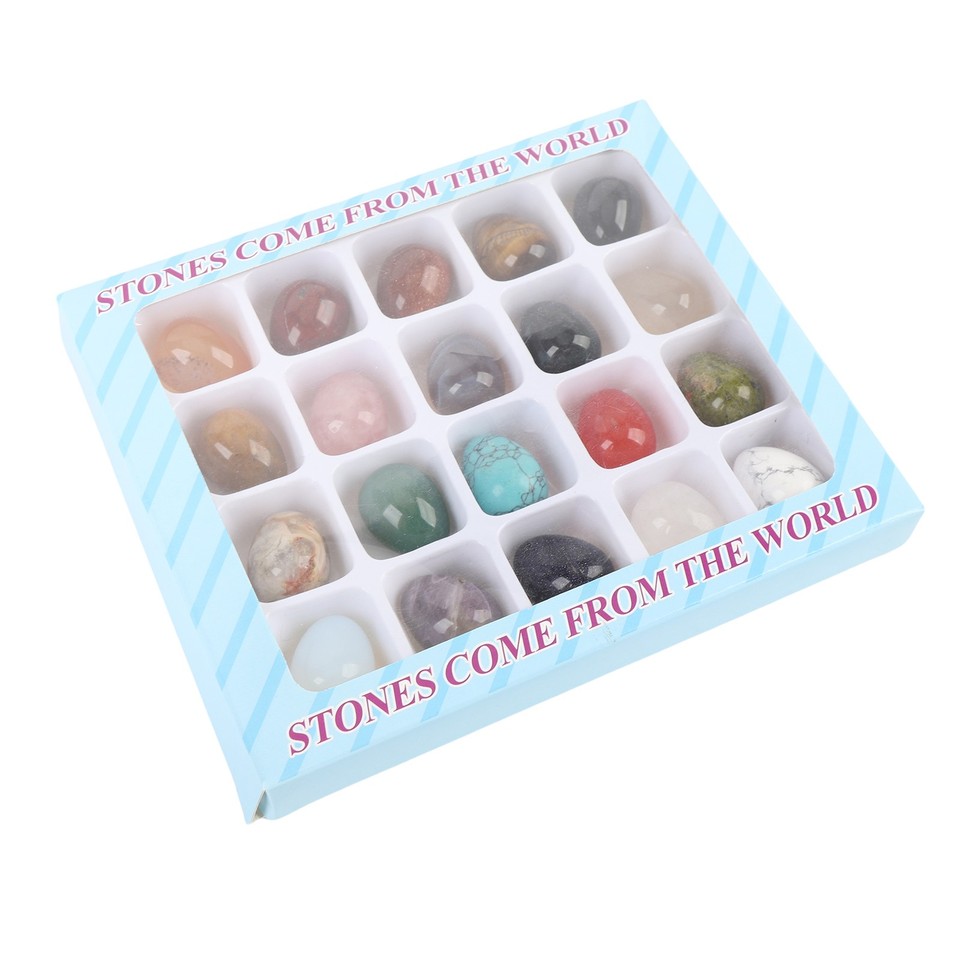20Pcs Stone Collection Nature Rock& Crystal Collection Science Kit For ...