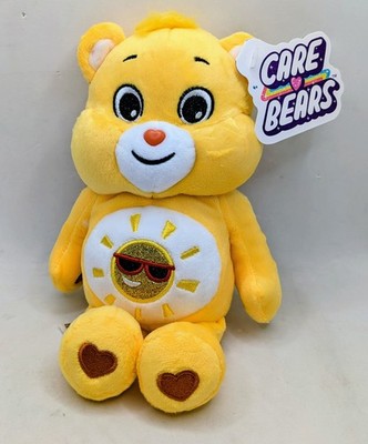 Basic Fun Care Bears 9" Bean (Glitter Belly) Funshine Bear Soft Huggable | eBay