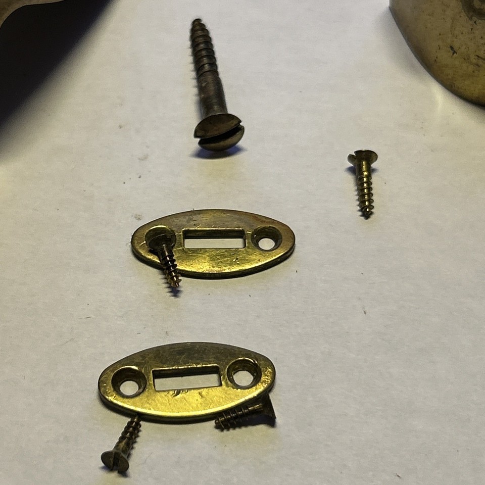 Early Thompson Center Hawken Lot Lock Patch Box Butt Plate Screws Wedge ...