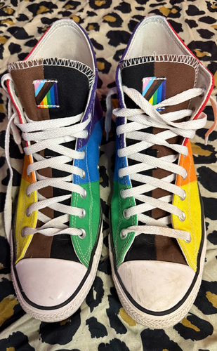 Rainbow Pride Trans Converse All Star Hi Tops Chuck Taylor LGBT shoes ...