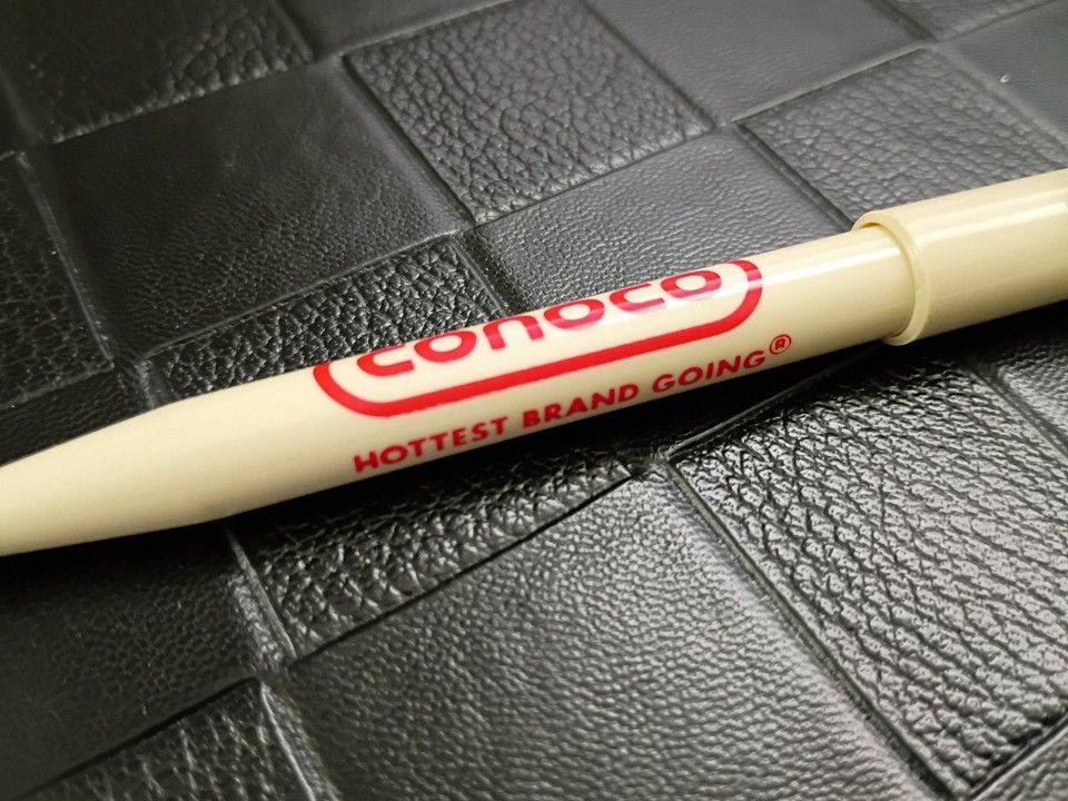 Vintage Conoco Promo Ballpoint Pen w/Box Insert NOS Display Oil Gas NON ...