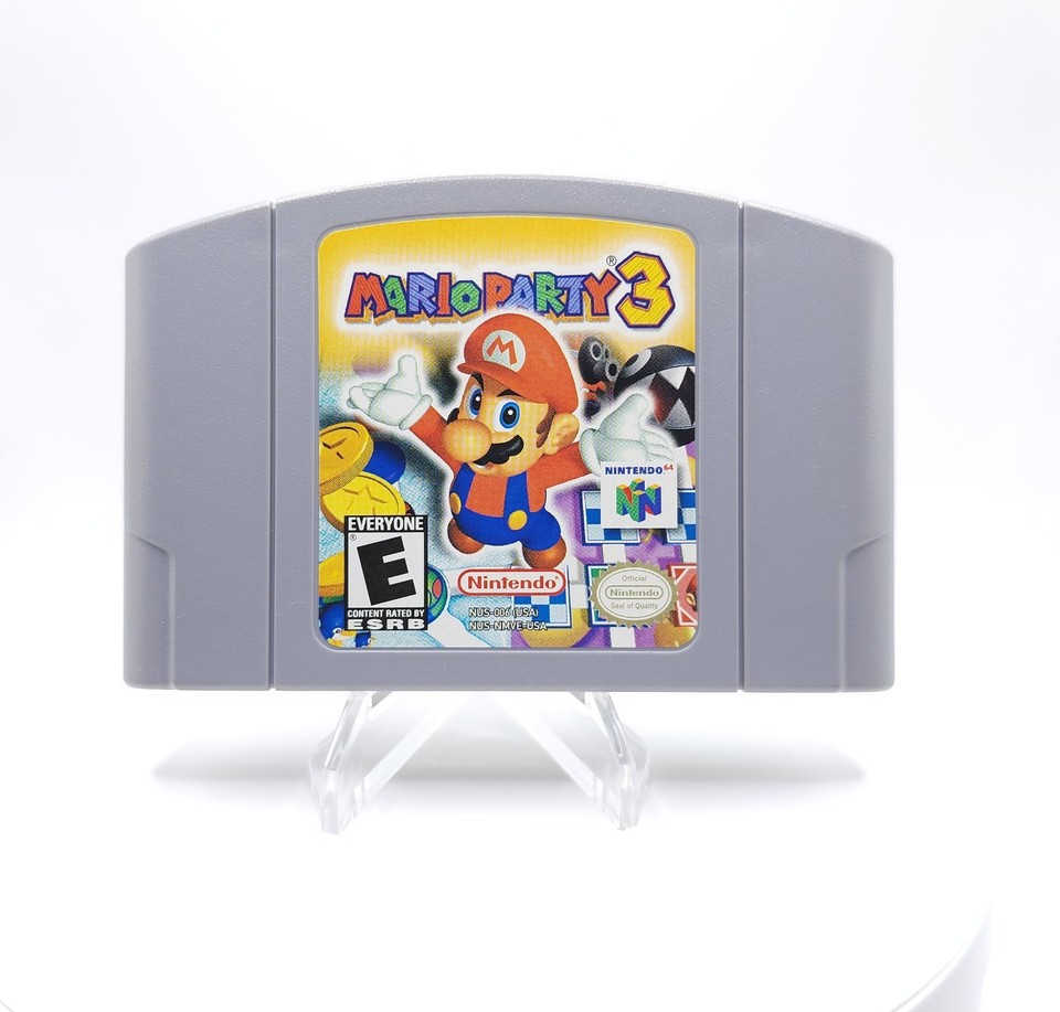 Mario Party 1, 2 & 3 Bundle – Authentic N64 Cartridges – Tested ...