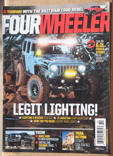 Four Wheeler Magazine October 2017 Legit Lighting VG | eBay