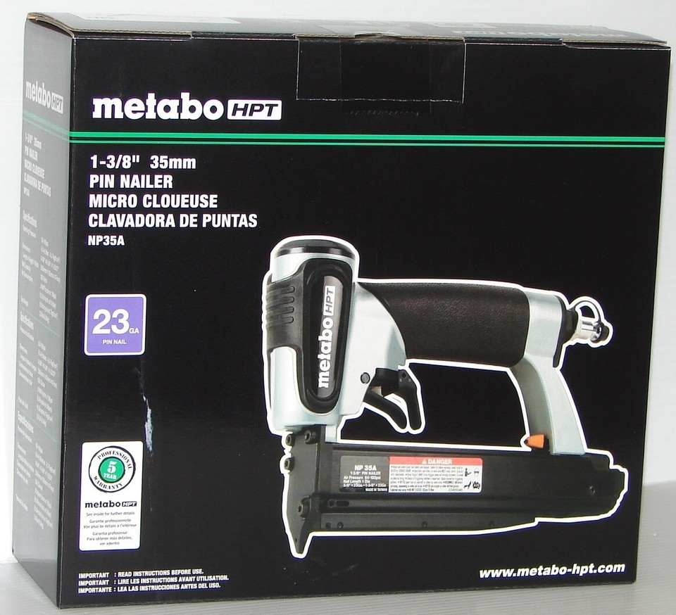 Metabo NP35A 1 3/8" Micro Pin Nailer 23 Gauge New | eBay