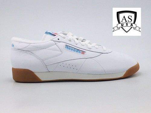 Reebok Womens Freestyle Low Sneakers GX2793 Leather Classic Shoe 6 ...