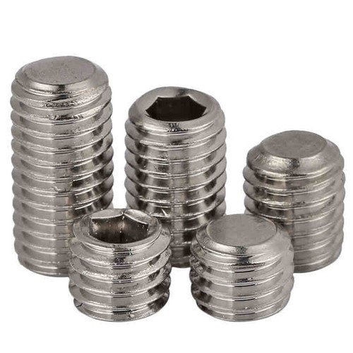 Fine Thread Stainless Steel Hex Socket Set Screws Flat Point Grub ...