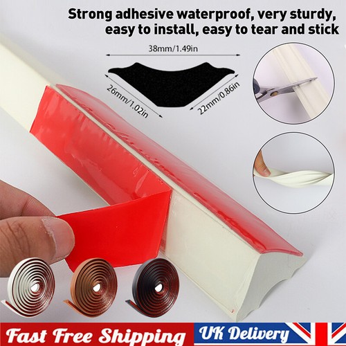 Triangle Trims For Bathroom Panels Shower Wall PVC White Quadrant Self ...