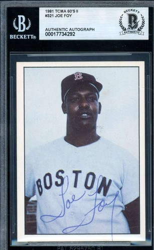 Joe Foy Beckett BAS Signed Rare 1981 TCMA The 60s Autograph | eBay