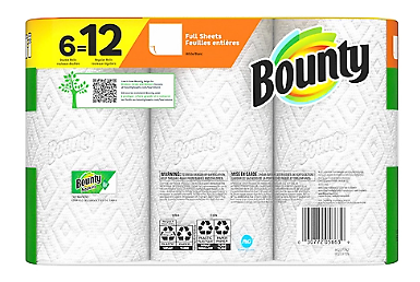 Bounty P69 05663 - Full Sheet Paper Towels, Ultra Absorbent & Clothlike ...