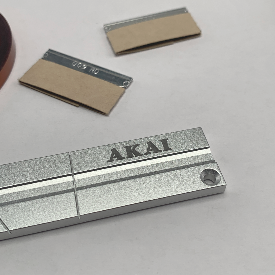 AKAI 1/4" Silver Tape Universal Splicing Blocks + Hold Tape Repair Kit ...