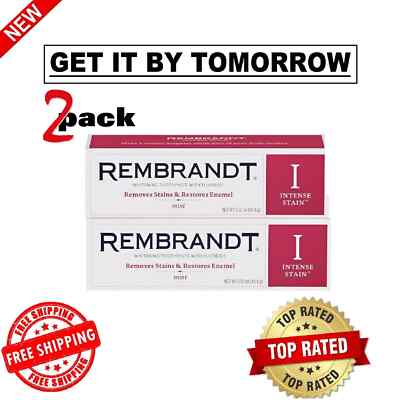 Rembrandt Intense Stain Whitening Toothpaste, Mint Flavor, 3.5-Ounce 2 ...