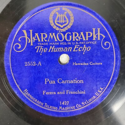 RARE Harmograph 78 - Ferera & Franchini - Pua Carnation / Kawaihan 2552 ...