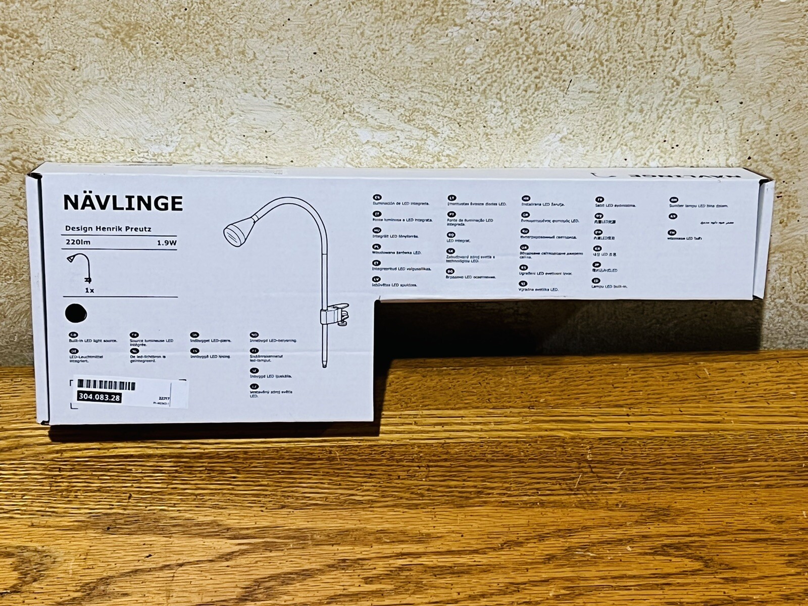 Ikea NÄVLINGE LED Table Clamp Wall Mount White Lamp Navlinge Light | eBay