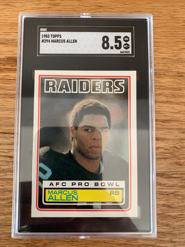 Marcus Allen Topps Rookie Card SGC 8.5 NM-M | eBay
