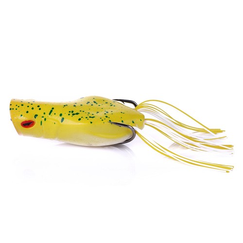 10PCS 7cm/14g Popper Frog Topwater Fishing Lures Snake Bait Bass Soft ...
