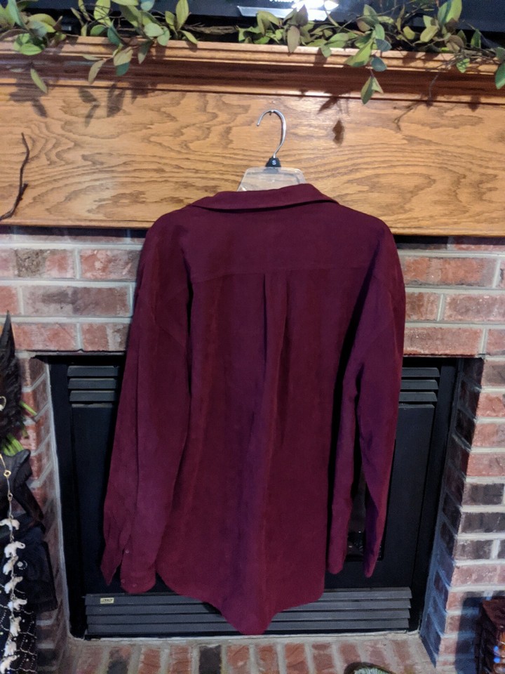 Knightsbridge Brand Purple Super Soft Button-down Women's Plus Size 3X ...