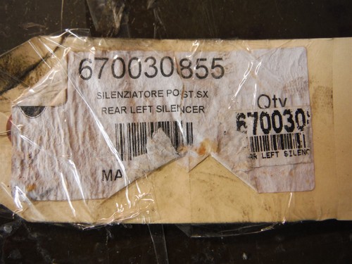 MASERATI GHIBLI DRIVER LEFTREAR EXHAUST MUFFLER WITH PIPE OEM 670030855 ...