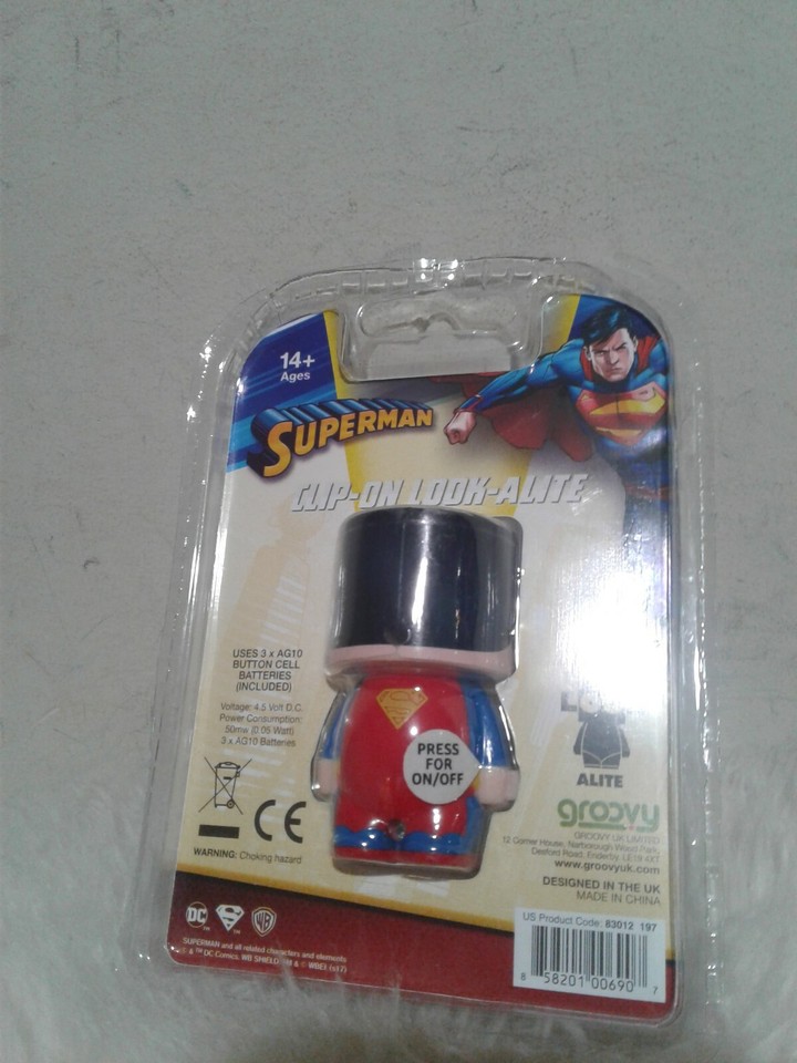 New Sealed ! Clip-On Look-Alite Superman LED Flashlight | eBay