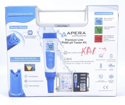 Apera Instruments AI311 Premium Series PH60 Waterproof pH Pocket Tester ...