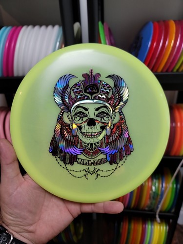 Infinite Discs Yellow 172g #2 Anubis midrange Glow C-Blend Disc Golf ...