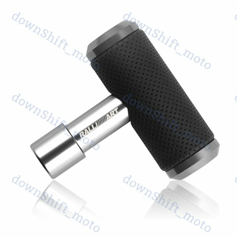 RALLIART Leather Car Shift Knob Aircraft Joystick Transmission Racing ...