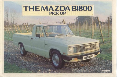 Mazda B1800 Pickup 1982-83 Original UK Sales Brochure | eBay