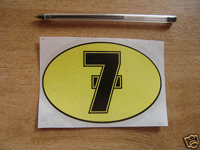 Barry Sheene Number 7 decal / sticker - 125mm x 85mm | eBay