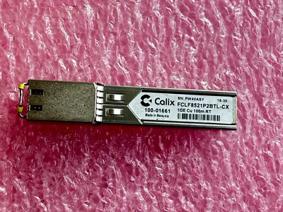 Calix 100-01661 SFP 1GE Cu 100m RT FCLT8521P2BTL-CX | eBay