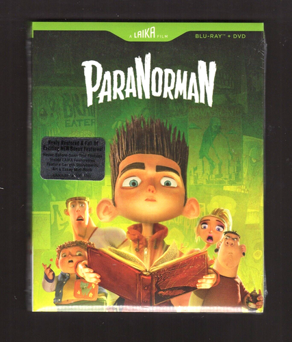 PARANORMAN SHOUT FACTORY LAIKA BLURAY + DVD SLIPCOVER SEALED FREE ...