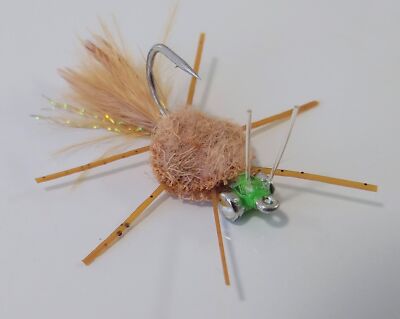 3pk Permit RagHead Rag Head Crab Fly Tan Olive Bonefish Jacks Gamakatsu ...